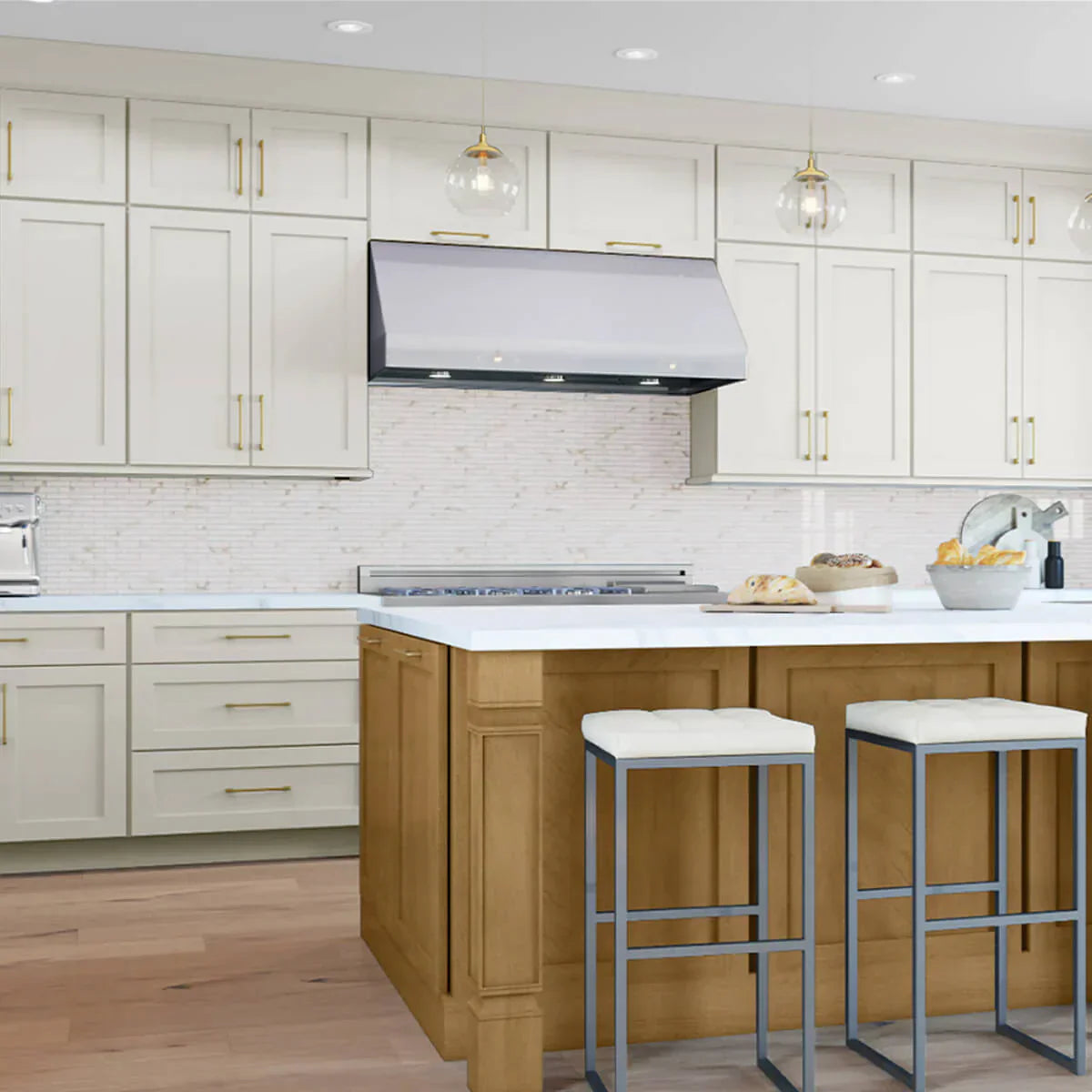 Galaxy Dove Kitchen Cabinets – Soft Gray Charm – AllCabinets.com