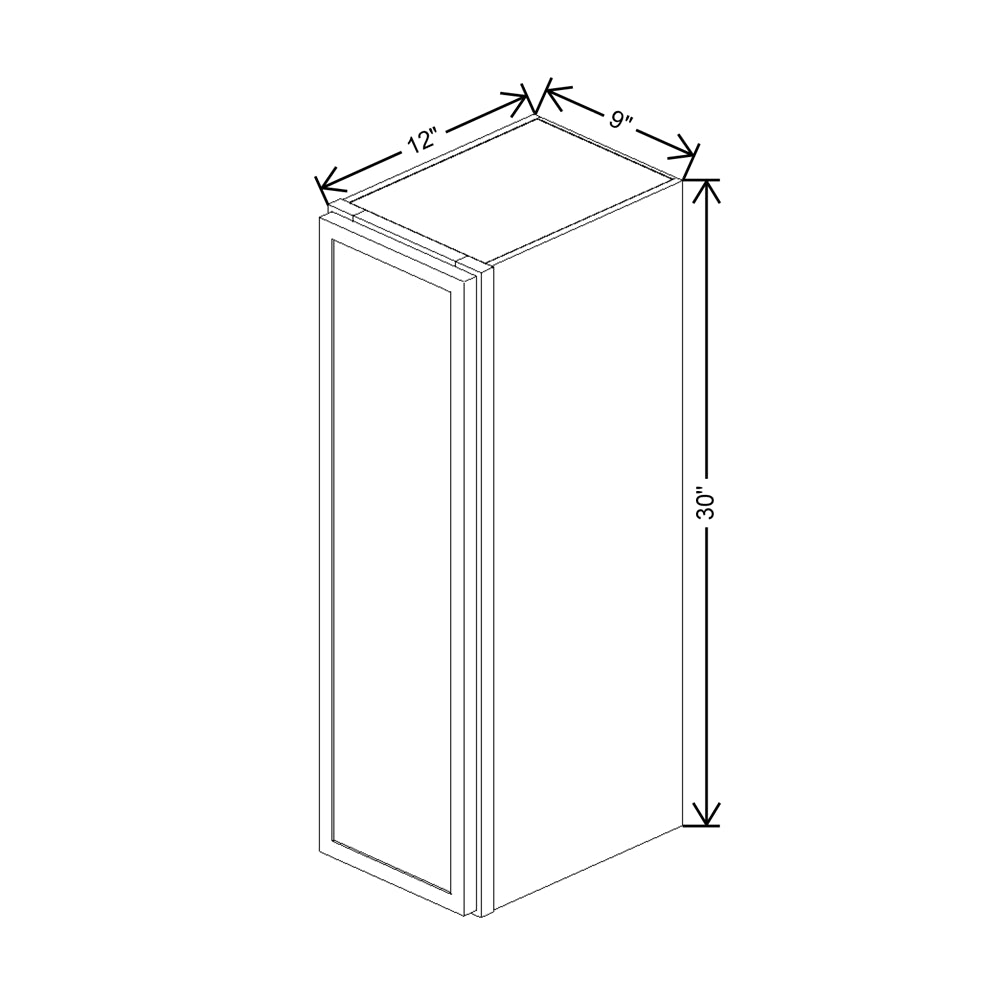 Cubitac Imperial Madison Hazelnut 9"W X 30"H Wall Cabinet – AllCabinets.com